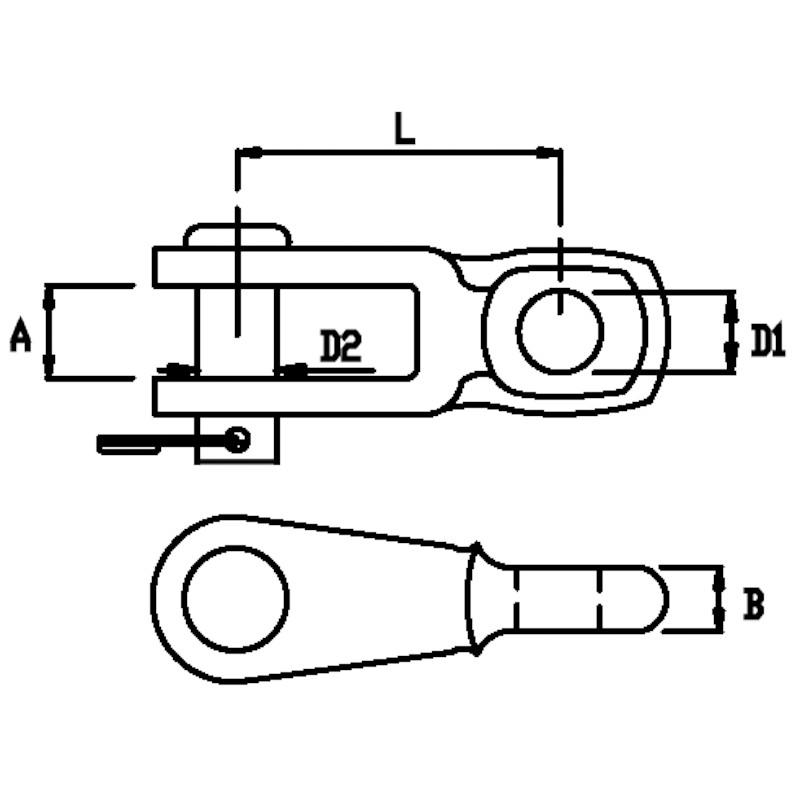 fork eye rigging toggle. Ratseys Yacht Rigging & Sailing Accessories
